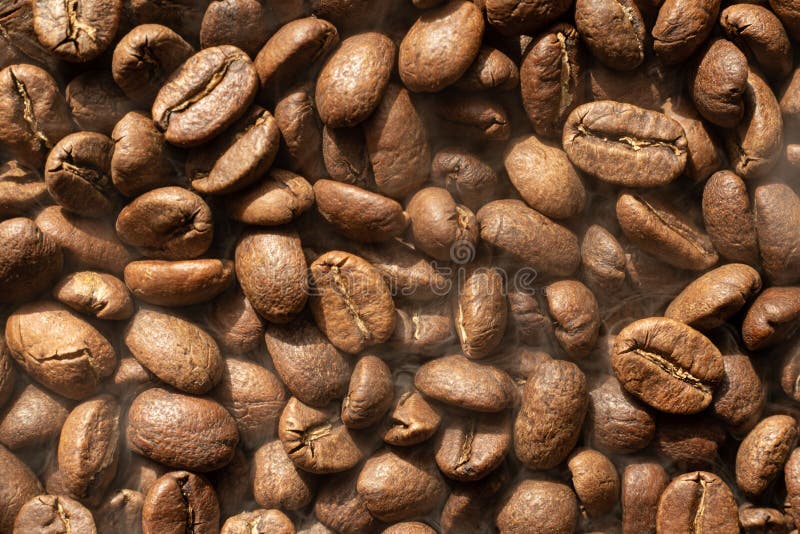 Grains of Energy Coffee Drink, Texture of Coffee Beans. Stock Image ...