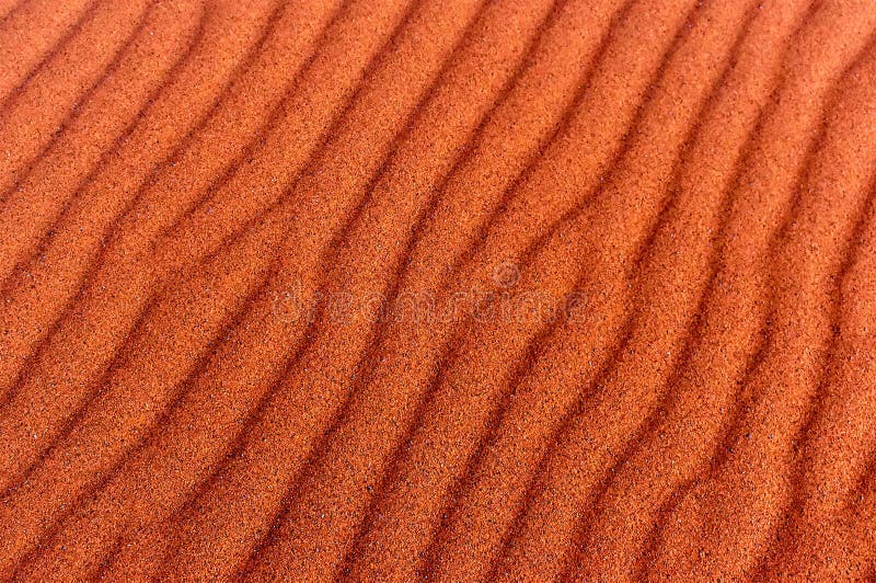 Grains of Orange Sand on Sahara Desert. Close Up View, Background ...