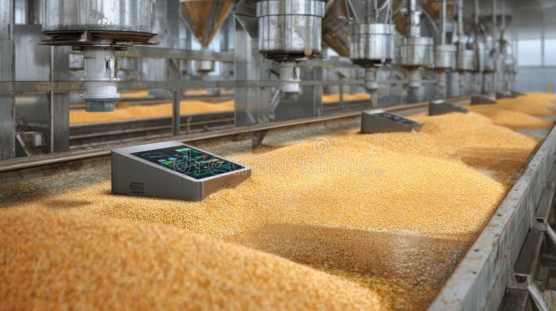 Grains Processed at a Modern Facility Showcasing Technology for ...