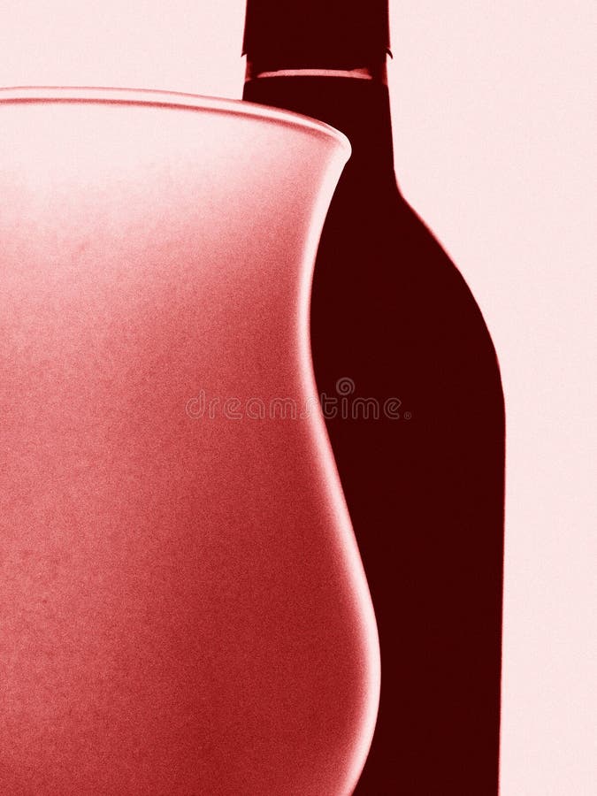 Grainy Bottle and Glass Abstract Stock Image - Image of abstract ...