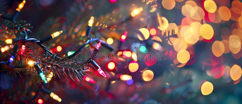 Closed Up Grainy Christmas Lights Gradient Background Stock Image ...