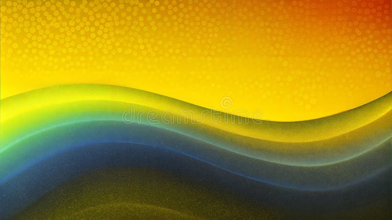 Grainy Color Gradient Wave Background Stock Illustration - Illustration ...
