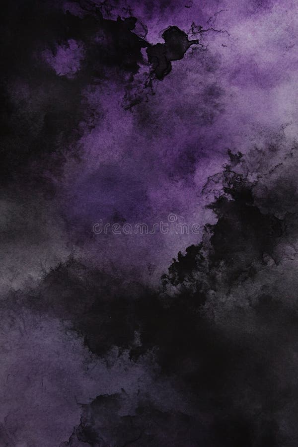 Grainy Gradient with Dark Purple and Black Ideal for Dramatic Gothic ...