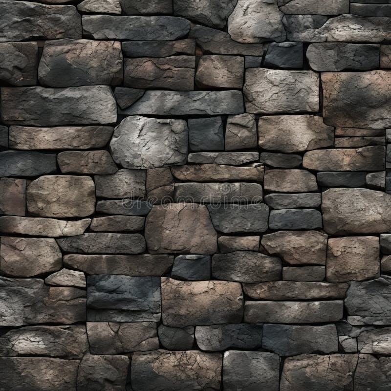 Grainy Medieval Stacked Stone Texture: Detailed and Ultra Realistic ...