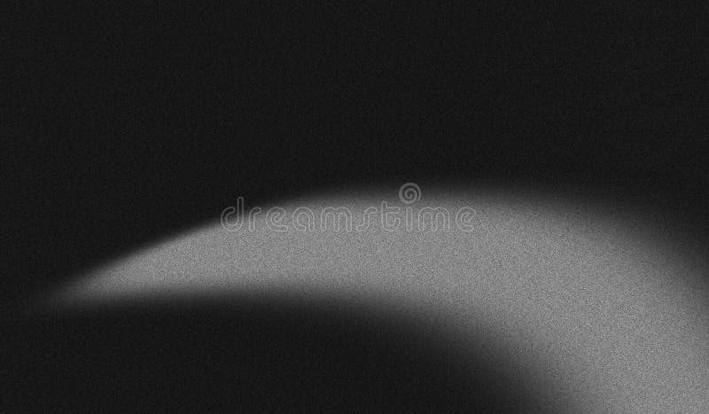 Grainy Noise Texture with Curved Light and Shadow Gradient in Black and ...