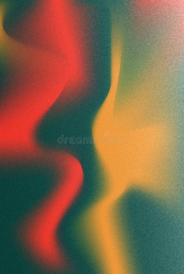 Grainy Red Green Abstract Background with Smooth Gradient Transitions ...