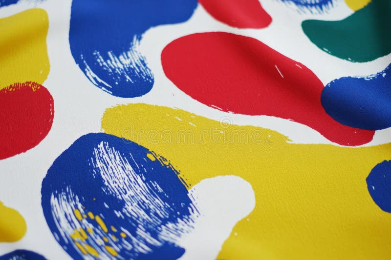 Grainy Risograph Style Pattern Bold Overlapping Shapes Saturated ...