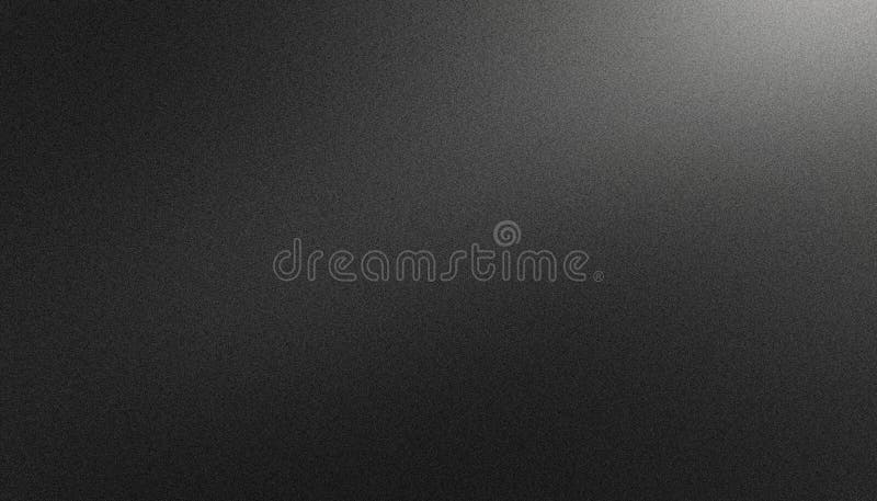 Grainy Texture on Black Background with Fading Light Spot at the Top ...