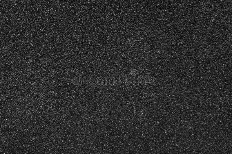 Grainy Texture of Black Colored Asphalt, Plaster, Cement, Plastic Close ...