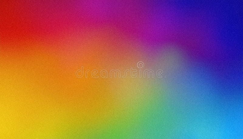 A Grainy Texture Overlays a Seamless Rainbow Gradient Stock Photo ...