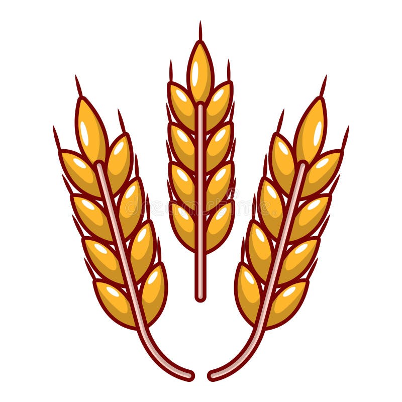 Grainy Wheat Icon, Cartoon Style. Stock Vector - Illustration of icon ...
