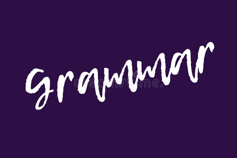 Grammar Letter on Light Background. Vector Collection. Grammar Lesson ...