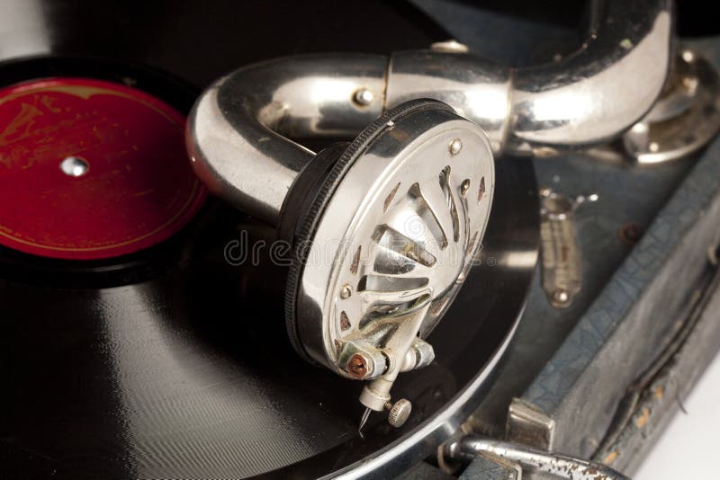 Gramophone stock image. Image of disk, nostalgia, instrument - 12609683