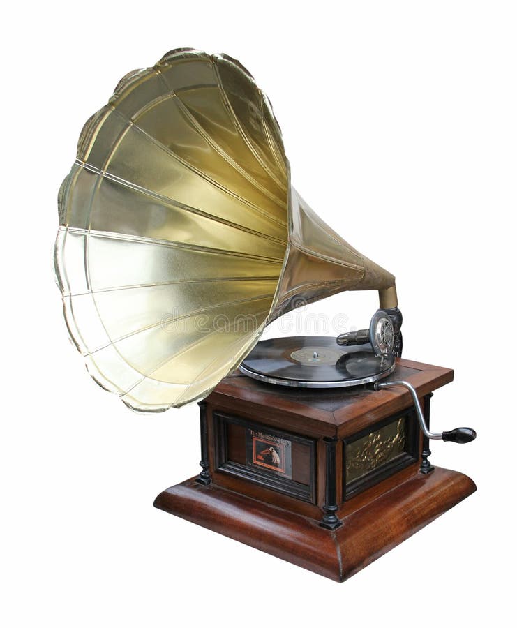 Old gramophone stock image. Image of history, nostalgia - 14702867