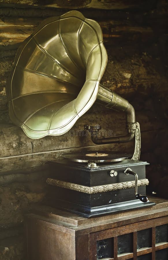 Gramophone stock photo. Image of disk, entertainment - 20228136
