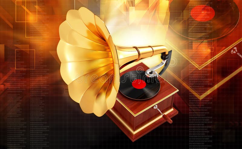 Digital Gramophone Stock Illustrations – 700 Digital Gramophone Stock ...