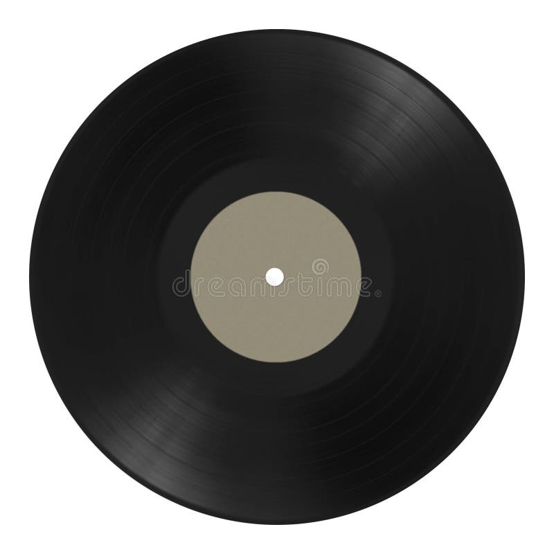 Gold or Vinyl Record Disc Isolated with Clipping Path Stock Photo ...