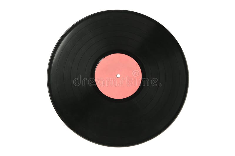 Gramophone Vinyl Record Isolated on White Background Stock Photo ...