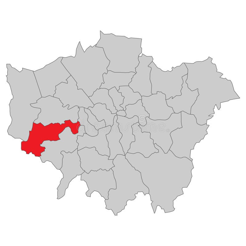 Gran Bretaña - Mapa De Londres - Alto Detallado Stock de ilustración ...