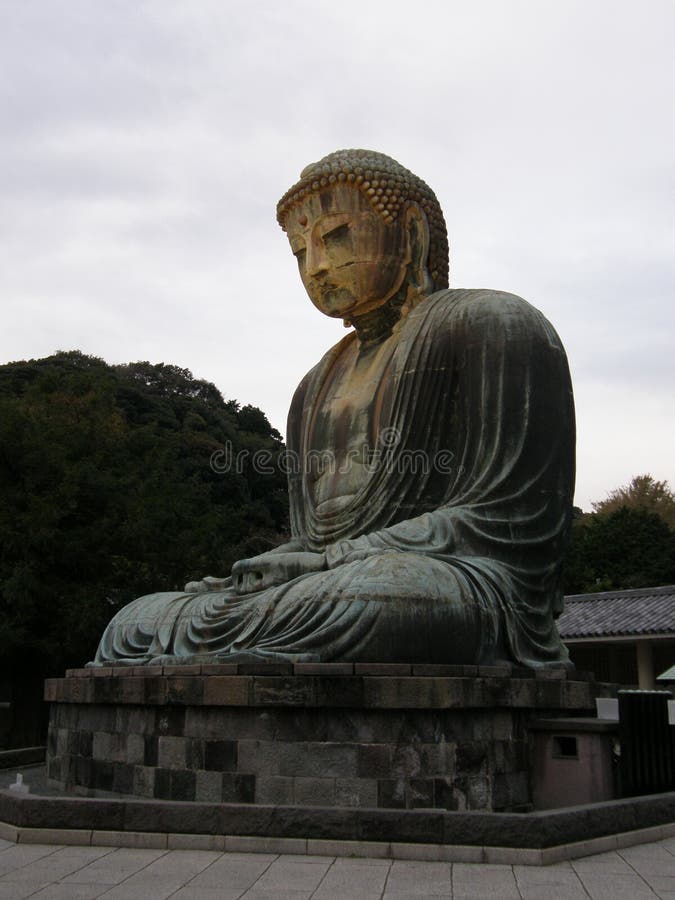 El Gran Amida Buda De Kamakura (Daibutsu) En Kotoku-en El Templo Imagen ...