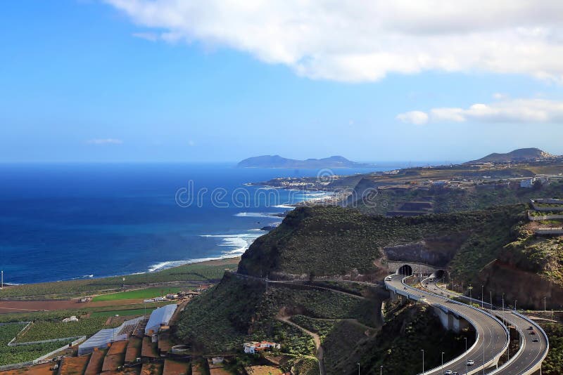 Gran Canaria Has a Well-developed Stock Image - Image of landscape ...