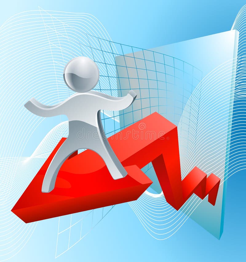 Línea Icono De Los Resultados De Negocio Carta De Crecimiento Vector ...