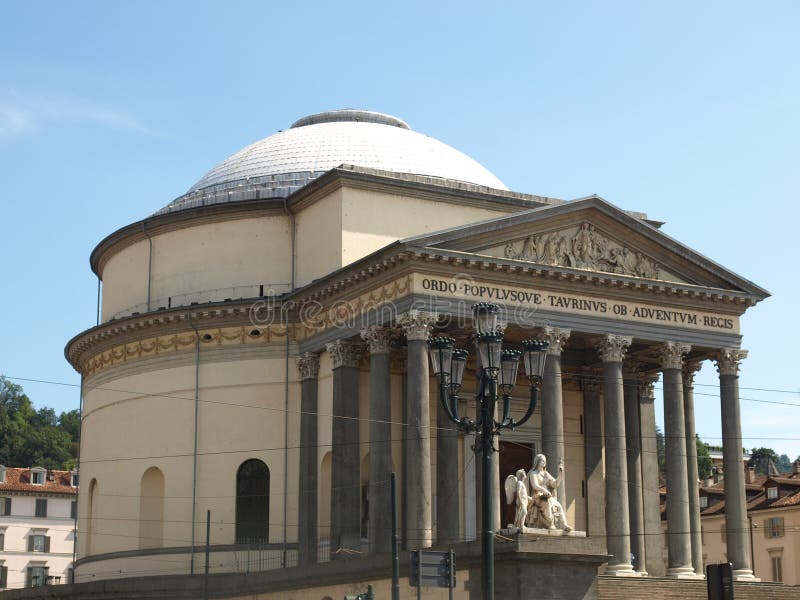 Gran Madre church, Turin stock image. Image of background - 15479617