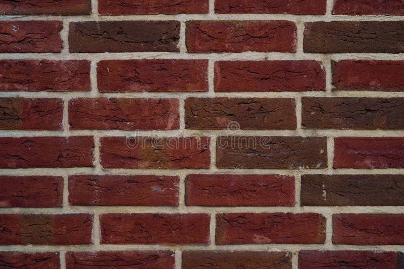 Gran Pared De Ladrillo Rojo Oscuro Fondo De Ladrillo Foto de archivo ...