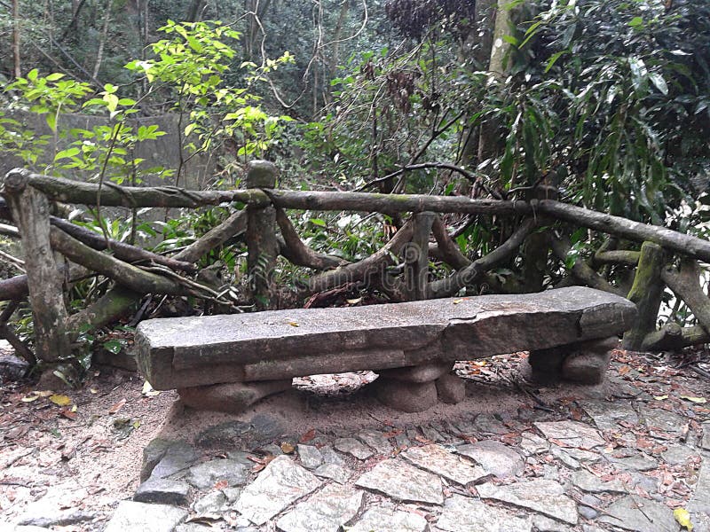 Gran Parque Bench Rio De Janeiro Brasil Foto de archivo - Imagen de ...