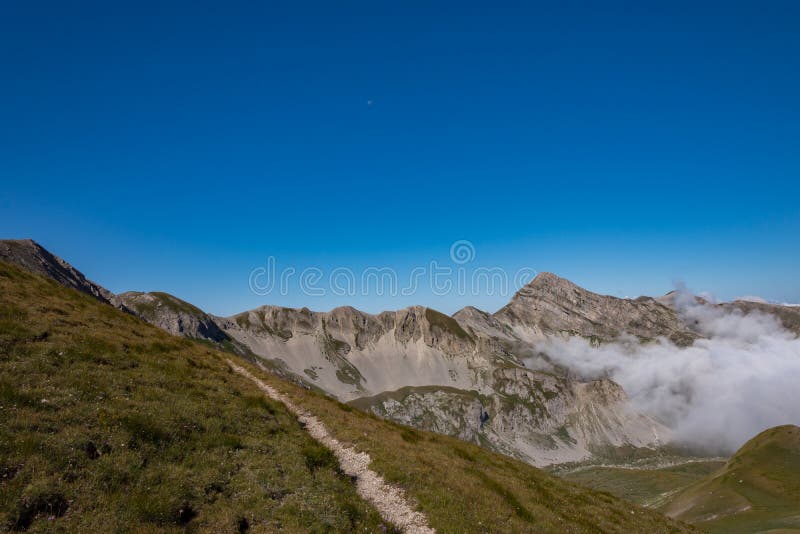 Gran Sasso of Italy stock photo. Image of massif, apennines - 181059854