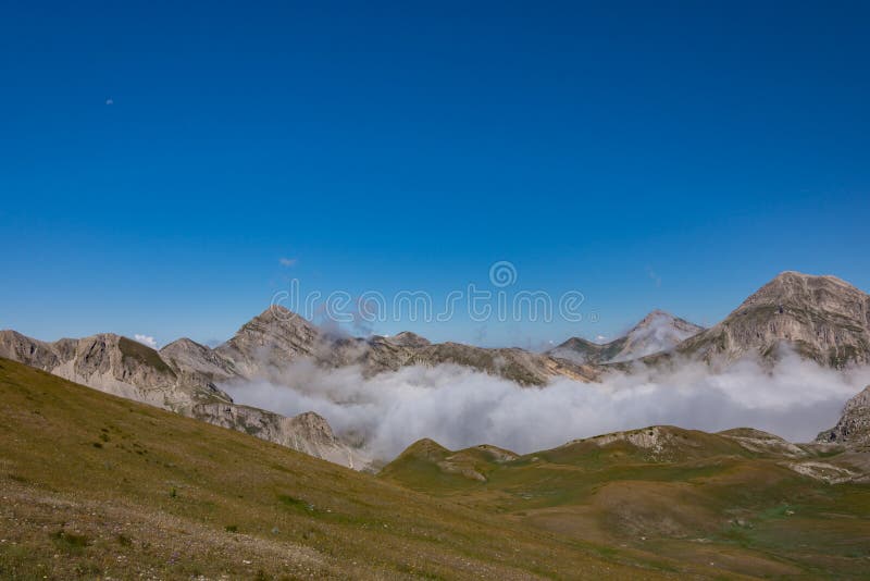Gran Sasso of Italy stock image. Image of peak, hills - 181059355