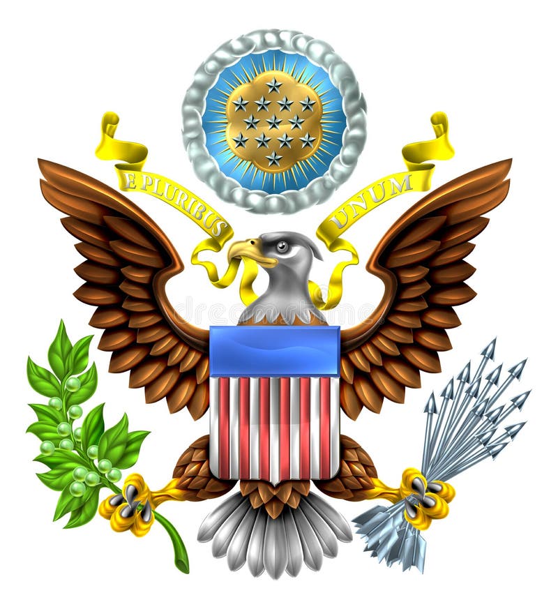 Escudo Americano Eagle Design Ilustración del Vector - Ilustración de ...