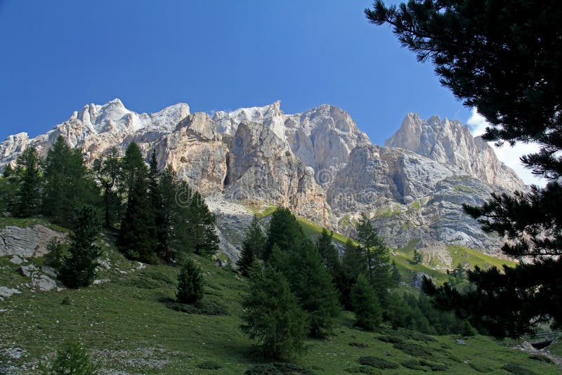 Gran Vernel En Marmolada Van Contrin-Vallei Stock Afbeelding - Image of ...