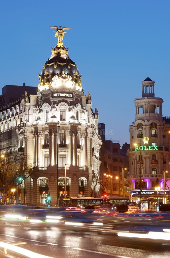 Gran Via editorial stock image. Image of gran, ancient - 27851034