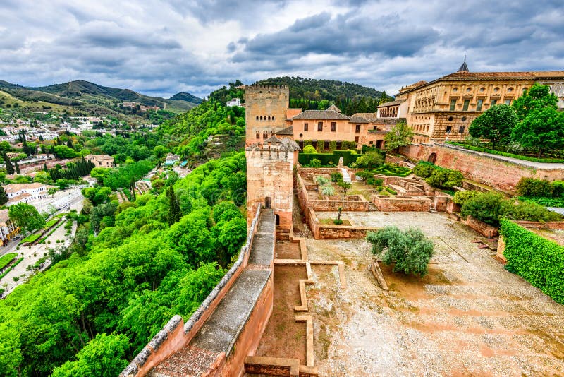 Granada - Alhambra, a Andaluzia, Espanha Foto de Stock - Imagem de ...