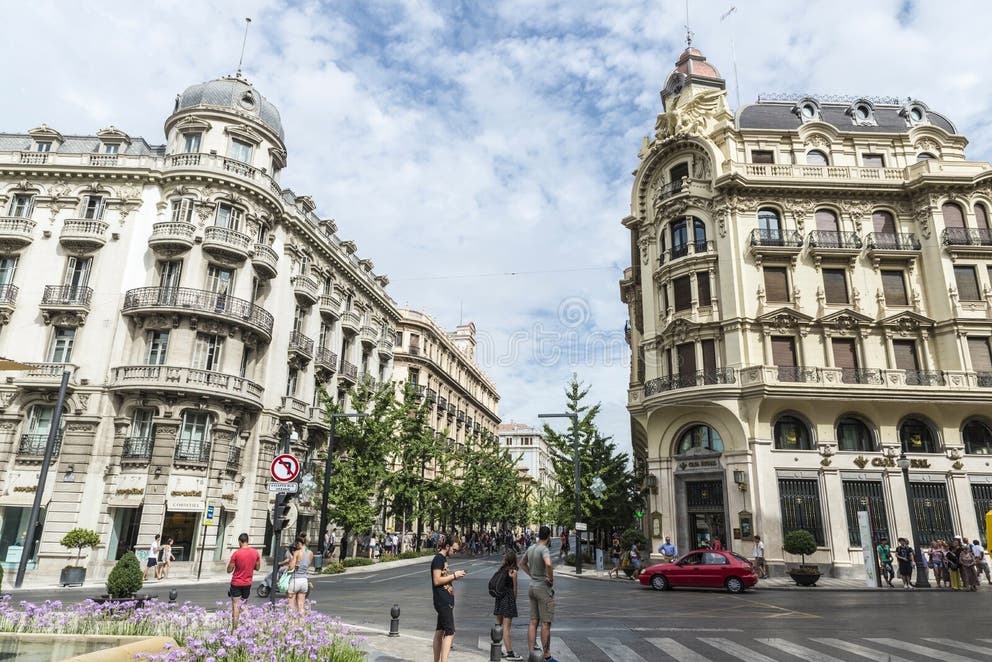 Granada center, Spain editorial photography. Image of journey - 61875552