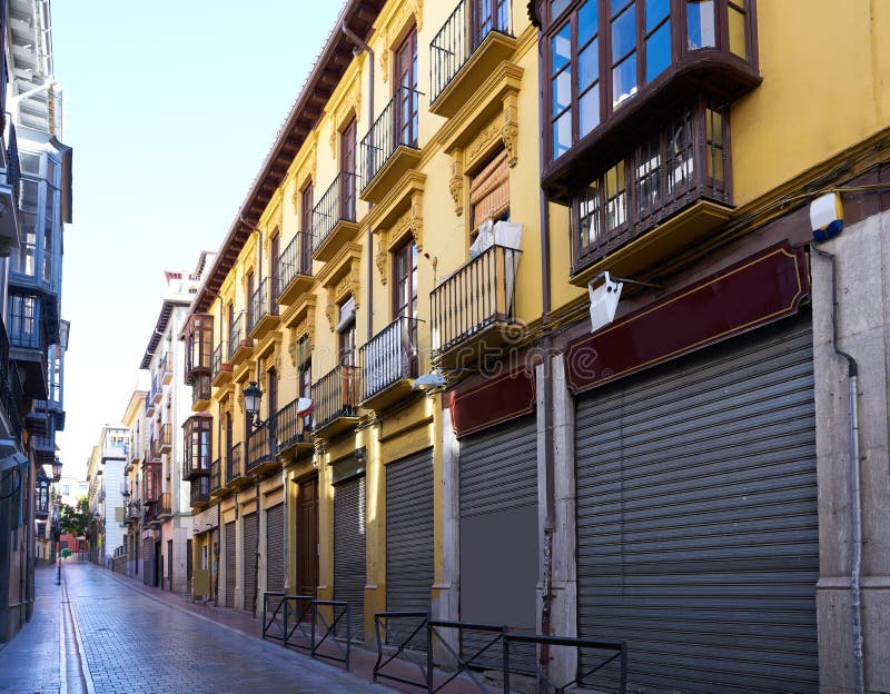 Granada Realejo Downtown District Spain Stock Image - Image of facades ...