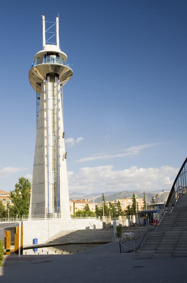 Granada science park tower stock photo. Image of blue - 26743350