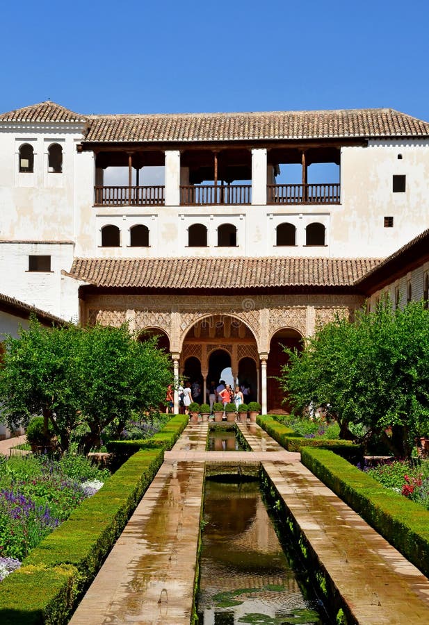 Granada; Spain - August 27 2019 : Alhambra Palace Editorial Image ...