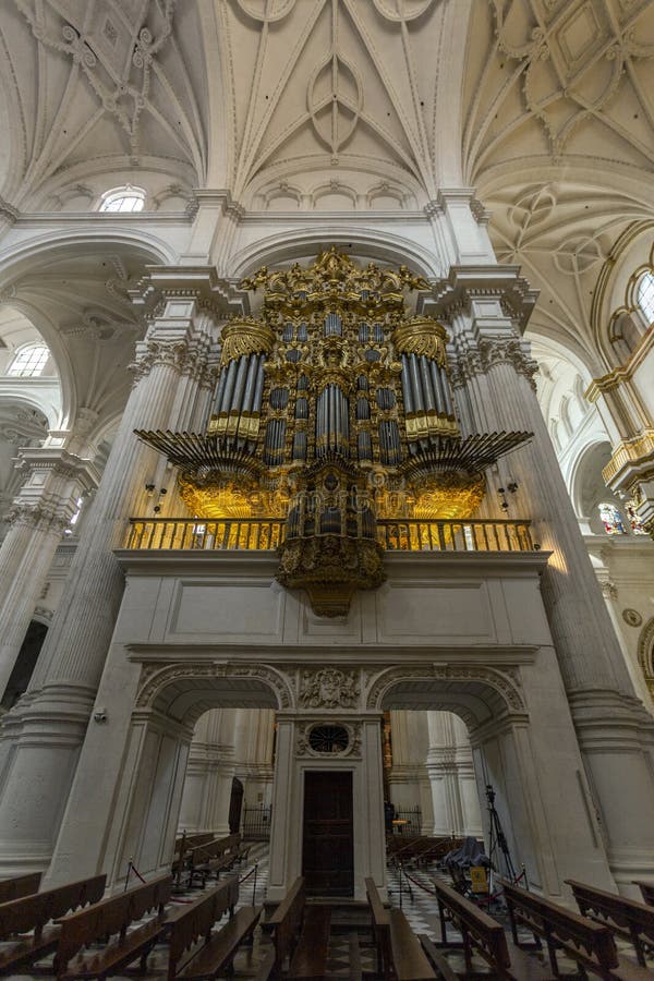 The Interior of the Granada Cathedral in Granada Editorial Stock Image ...