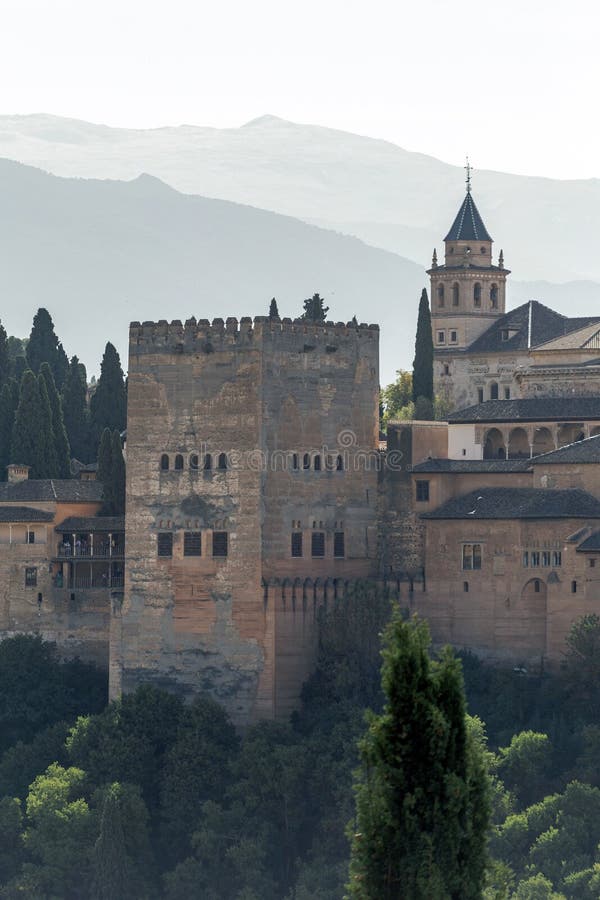 View of the Alhambra in Granada Stock Image - Image of alhambra, morena ...
