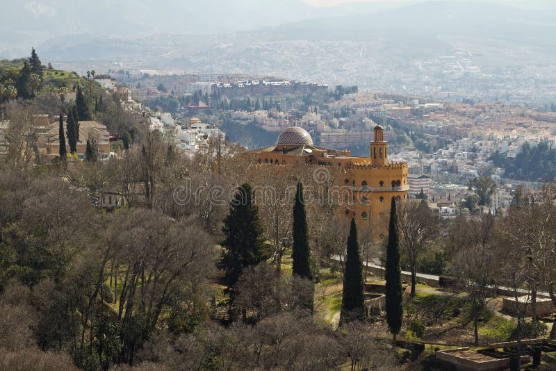Granada View from Alhambra stock image. Image of medieval - 80026719