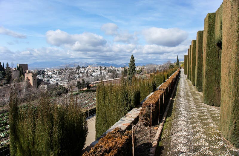 Granada in winter stock photo. Image of clouds, sight - 37483762
