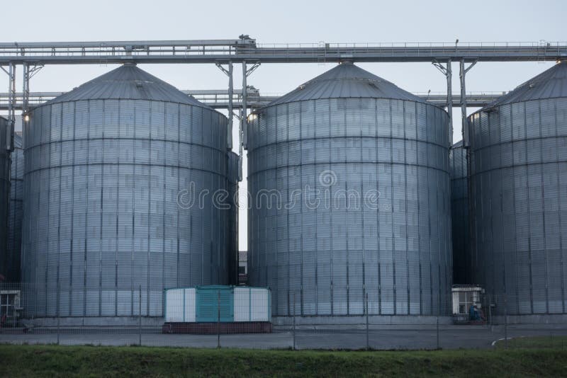 Row of Granaries for Storing Wheat and Other Cereal Grains ...