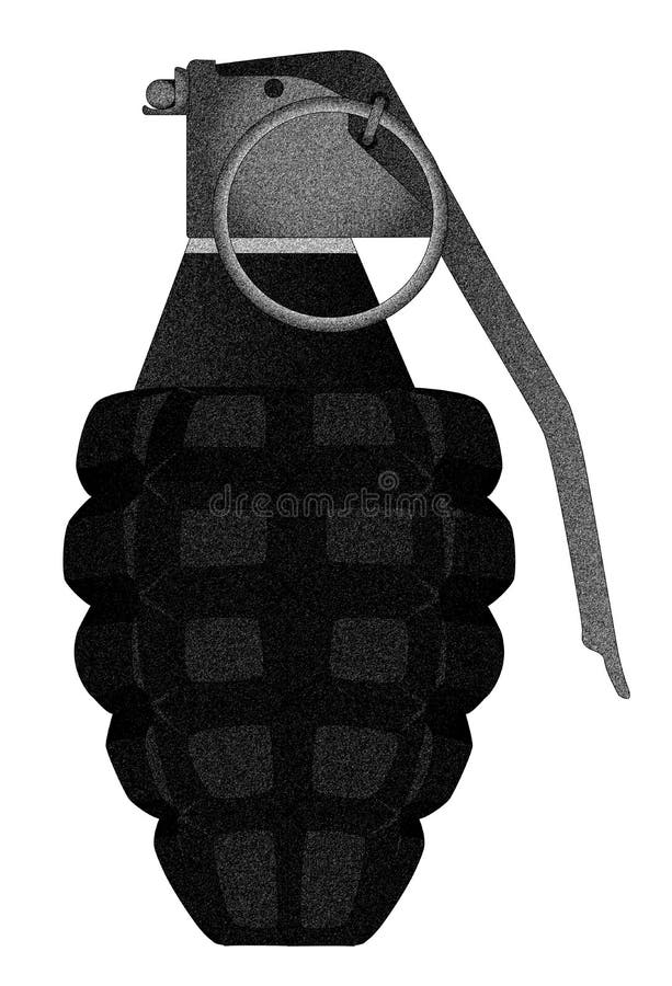 Granata a mano tipica illustrazione di stock. Illustrazione di grafico ...