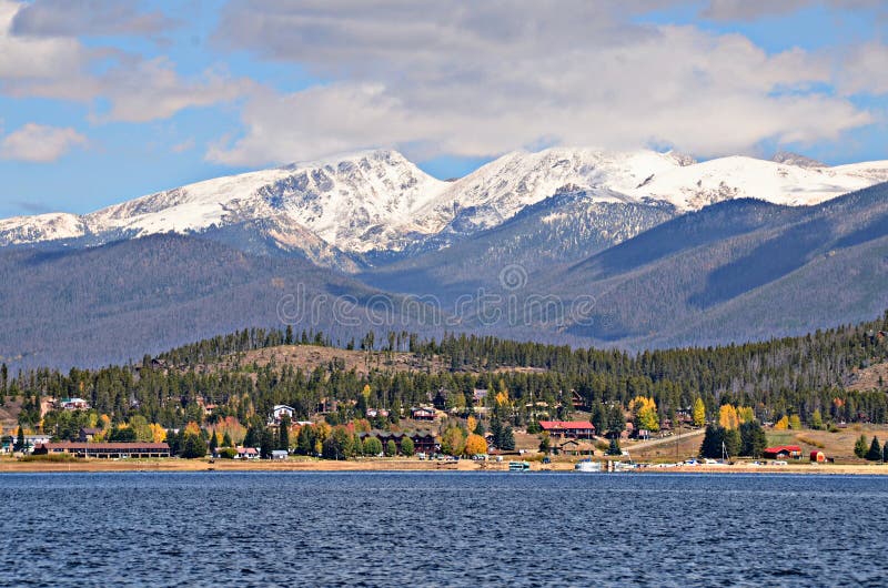 Granby Lake, Colorado stock photo. Image of houses, growing - 78355226