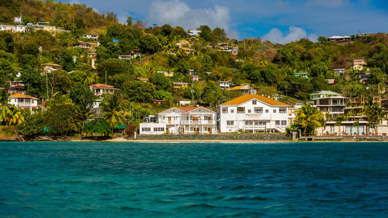 Grand Anse Beach in Grenada Editorial Stock Image - Image of landscape ...