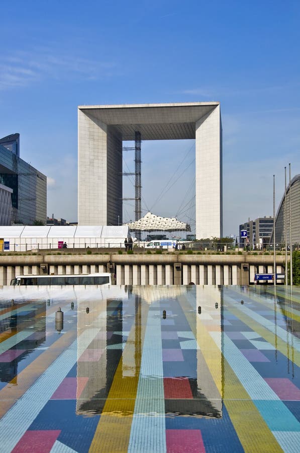 The Grand Arch, Paris. editorial stock image. Image of france - 51363284
