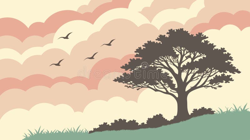 Grand Bare Tree, Stark Winter Beauty, Vector Design Generative AI Stock ...