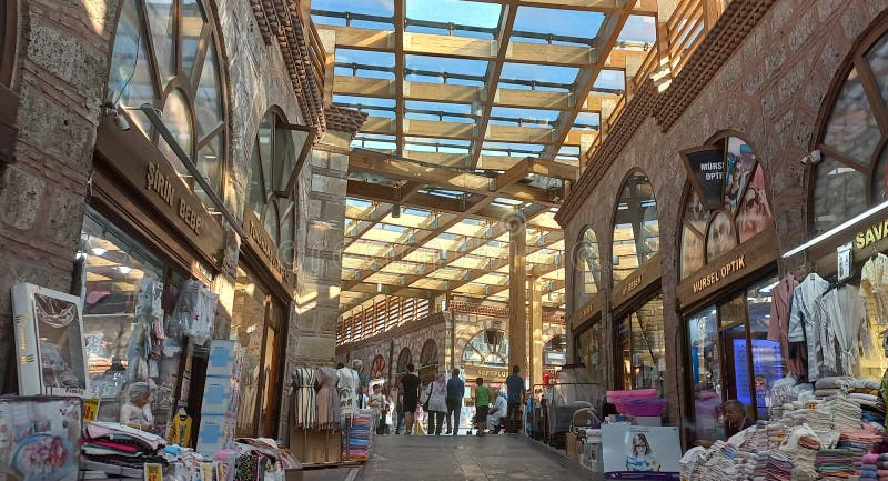 Grand Bazaar in Bursa editorial image. Image of people - 264646335